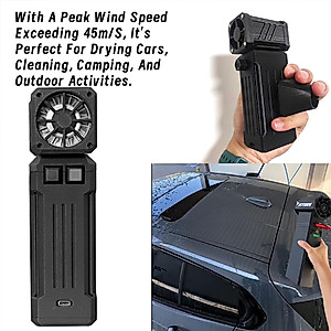 Air Blower Super Jet Fan, Jet Dry Mini Blower, Jet Dry Blower, Turbo Powered Mini Portable Blower, 150000 RPM Mini Jet Blower for Cleaning, Camping, Outdoors (Color : 1pcs)