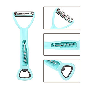 HONGLINSONG Potato Peeler Multifunctional Vegetable Peeler Speed Peeler Bottle Opener for Potatoes Cucumbers Pears Carrots or Other Fruits and Vegetables