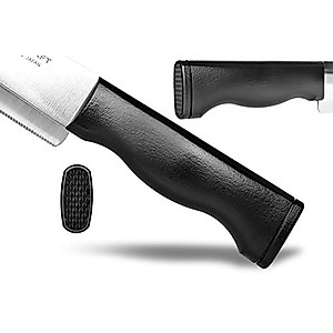 Seki Japan Jigsaw Edge Japanese Chef Kitchen Knife, Serrated Blade Stainless Steel Gyuto Knife, Plastic Handle, 200 mm (7.8 in)