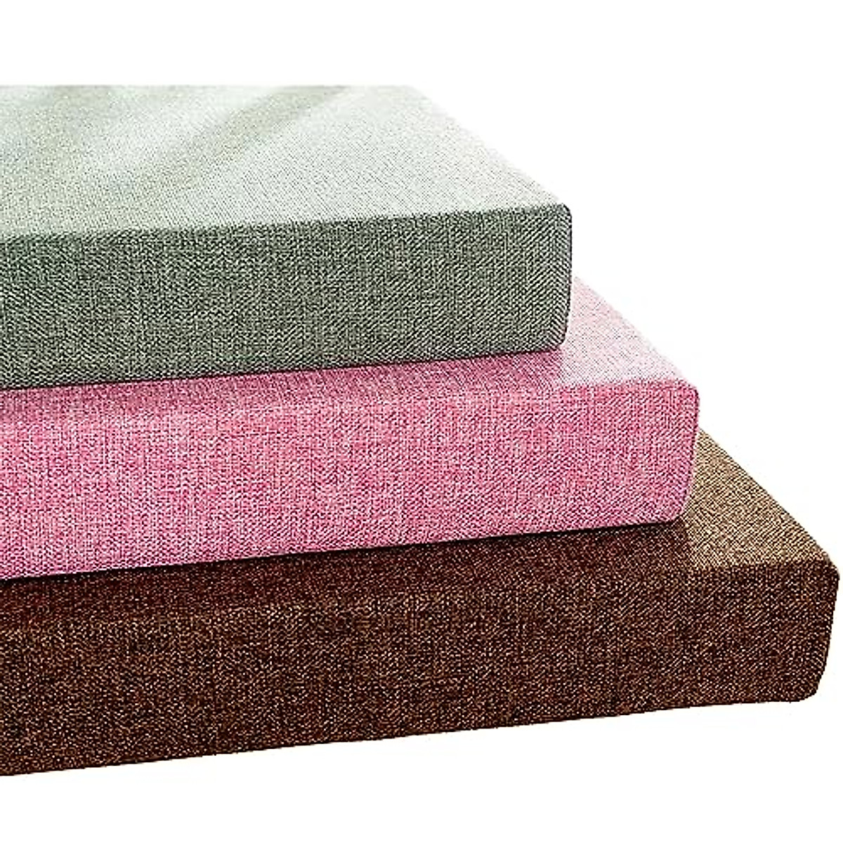 Vlimus Custom Bench Seat Bay Window Cushions Indoor Outdoor Furniture Cushion Replacement 75D Upholstery Foam Non Slip Backing for Sofa Chairs Patio Garden