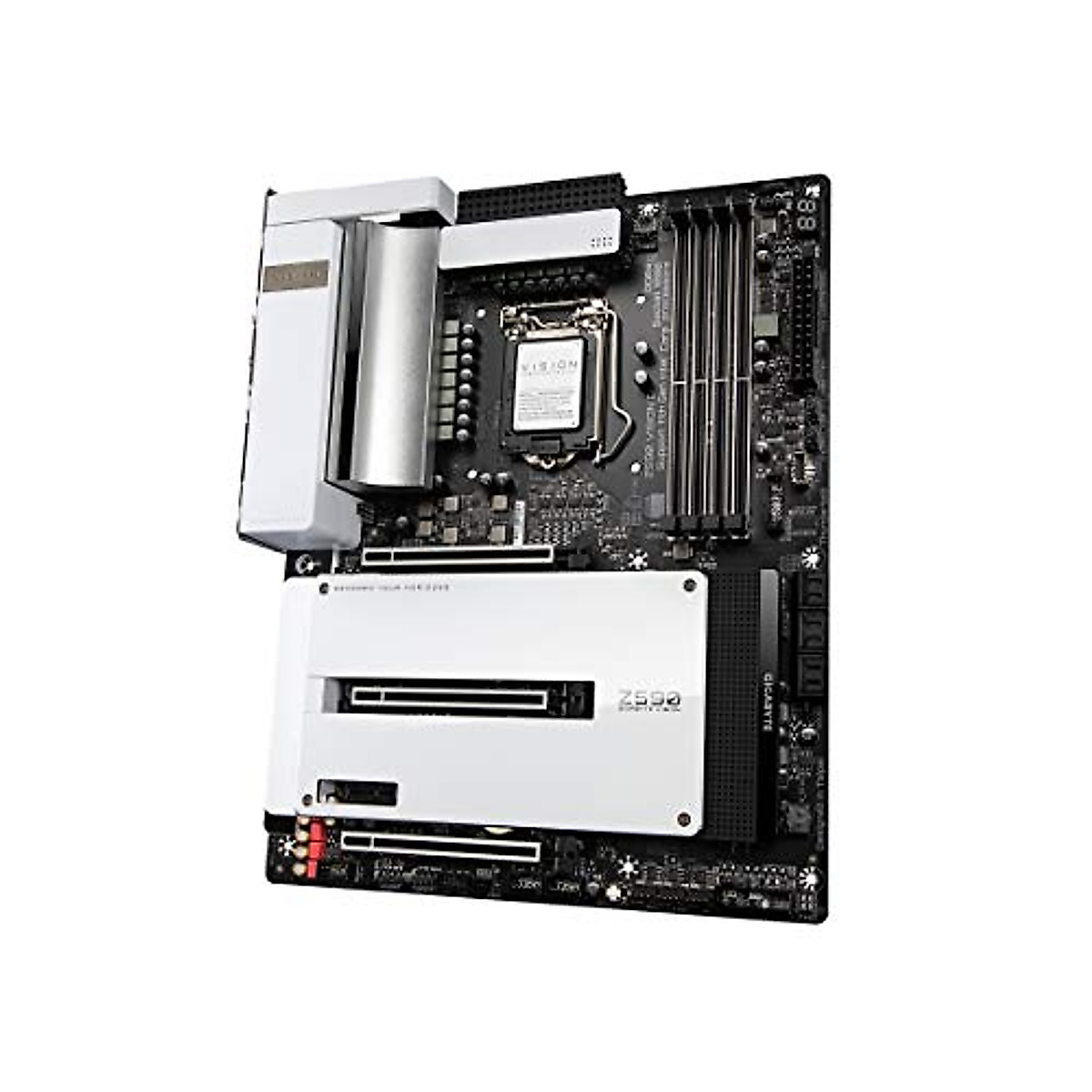 GIGABYTE Z590 Vision D (LGA 1200/ Intel/ Z590/ ATX/Triple M.2/ PCIe 4.0/ USB 3.2 Gen2X2 Type-C/Intel WiFi 6/ Dual 2.5GbE LAN/Intel Thunderbolt 4/ Motherboard)
