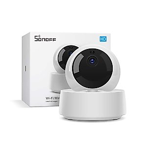 SONOFF 1080P HD Indoor Camera, Smart WiFi Home Security Camera with IR Night Version, Motion Detection, 2-Way Audio, Phone APP Control, Baby Monitor, Cloud Storage, GK-200MP2-B