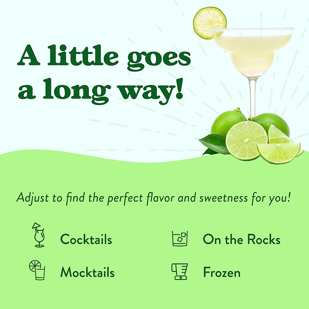 Jordan's Skinny Mixes Sugar Free Margarita Mix, Flavored Cocktail Mixer for Drinks, Fresh Lime Drink Flavoring for Cocktails & Mocktails, Low Calorie, Gluten Free, Keto Friendly, 32 Fl Oz, 1 Pack