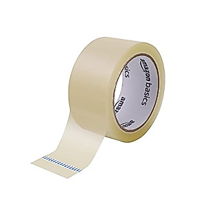 Amazon Basics Packaging Tape, 1.9 in x 72.2 yards, 1.8mil Thickness (12-Roll), Clear