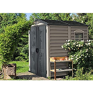 Duramax 30425 Storemate Plus Outdoor Storage Shed, Gray/Dark Gray