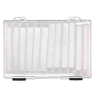 Flip Top Storage System Box | 12 Clear Plastic Organizing Containers | 6.25in x 4in x 1.4in