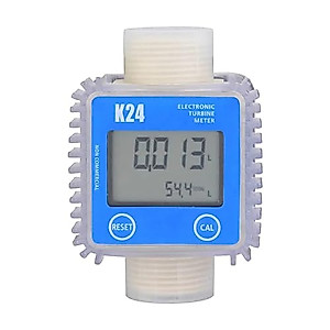 Flow Meter 1 Piece Digital K24 Oil Fuel Flow Meter Fuel Flow Meter Water Sea Liquid Flow Meters Measuring Tools High Stability and Convenient Operation