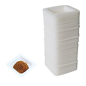 Small 1.7" Square Polystyrene Weigh Boats, Weighing Dishes, Weighing Boats, Anti-Static Disposable Tray, 10ml (160 pcs)
