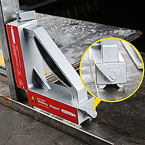 LISHUAI Double Switch Neodymium Welding Magnets,Strong NdFeB Magnetic Clamp,Magnetic Welding Holder 50Kgf