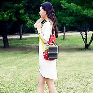 Solar Panel Charger, Shineslay USB Port 10W Portable Ultra Thin High Power Monocrystalline Silicon Solar Panel for Cell Phone Camping