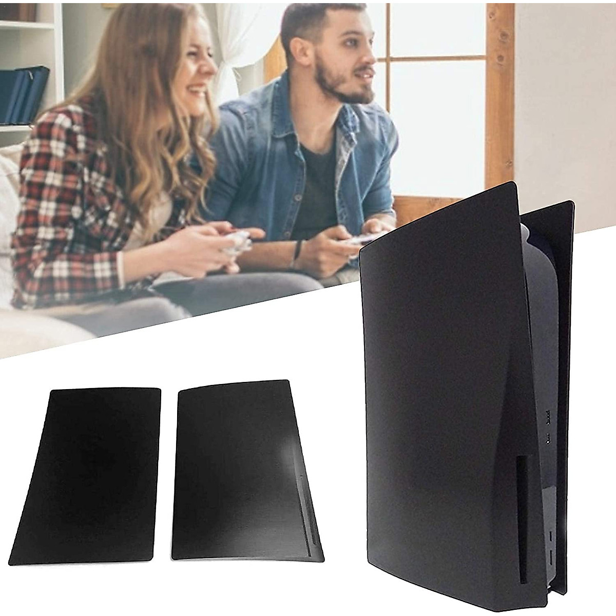 erticvtiu LINhuahua Skin Shell Case Cover Replacement Plate for PS5 Game Gaming Console Anti-Scratch Dustproof Accessories