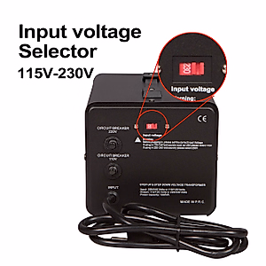 Dynastar Step Up & Step Down Voltage Converter and Transformer, 110-220 to 220-240 Volts; Heavy Duty, Extra Durable Lifetime Coil, 5-Year-Warranty, 5500 Watts