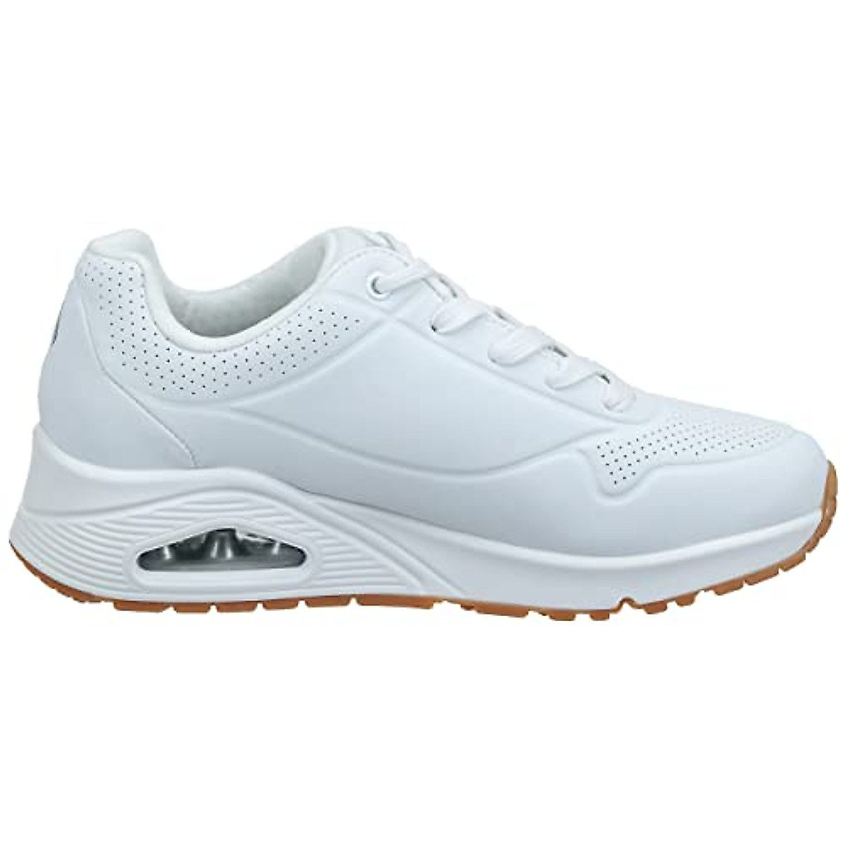 Skechers womens Skecher Street Women's Uno - Stand on Air Sneaker, White, 6 US