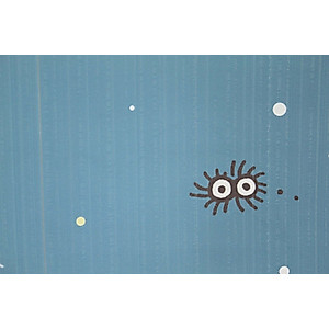 Studio Ghibli Totoro Noren Curtain Tapestry Winter Sky and Crescent Moon