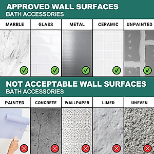 Koville African Natural Marble Corner Shelf, Wall Mounting Corner Shelf Organizers Storage for Bathroom/Kitchen/Bedroom/Living Room, Polished Marble Surface with Metal Shelf (Namib Fantasy)