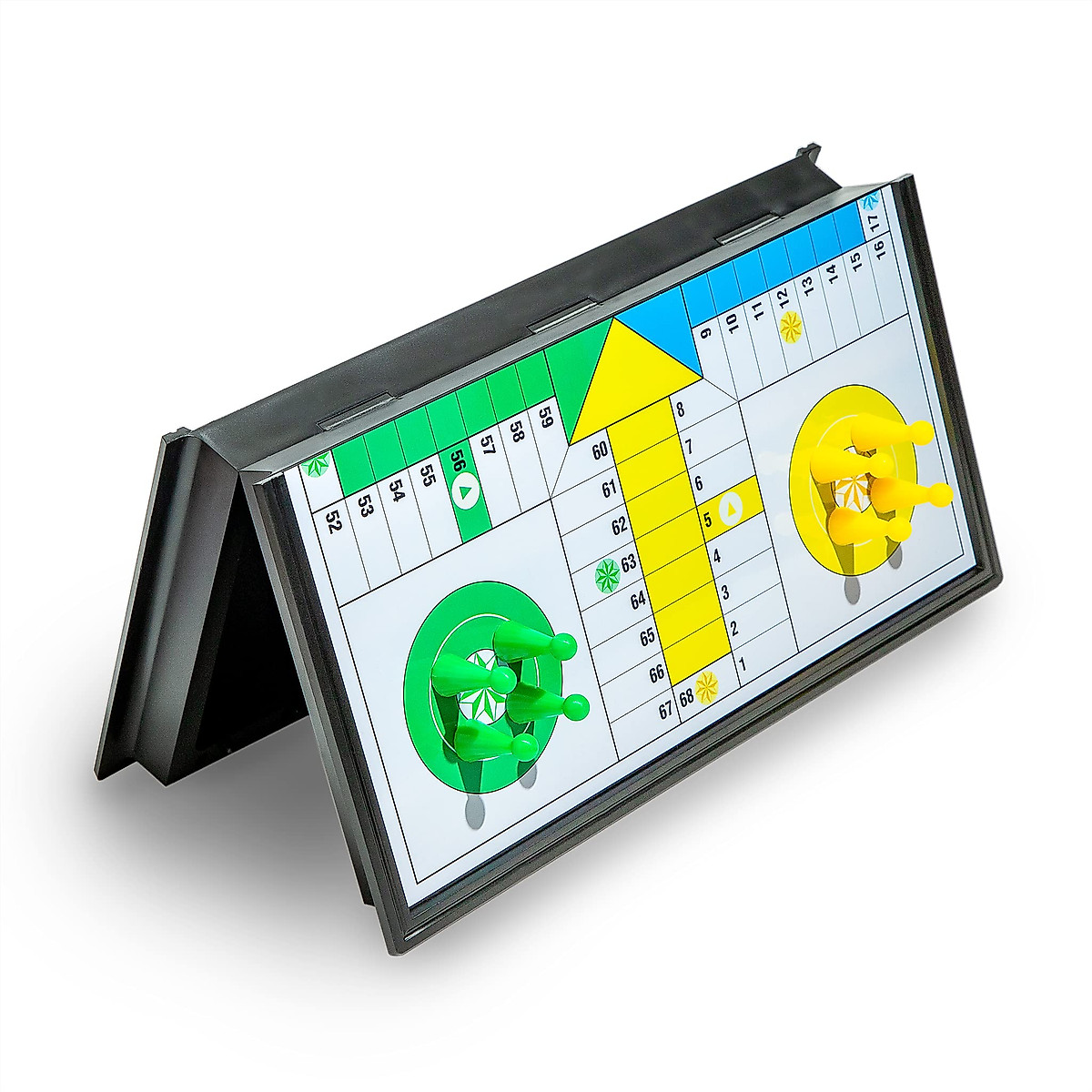 Ludo Magnetic Folding Travel Board Game Set - 9.75 Inches