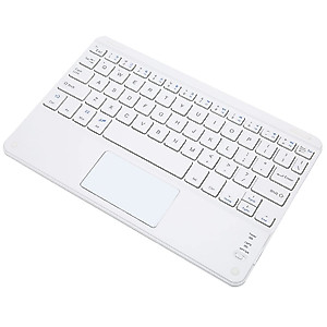 ASHATA Bluetooth Touchpad Keyboard,Portable Wireless Keyboard with Touchpad,9in Scissors Feet Design Ultra Slim Bluetooth Keyboard for Android/iOS/Windows