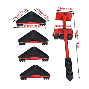 Furniture Mover, Furniture Lifter Heavy Duty with Sliders Furniture Mover Refrigerator Moving Roller for, Automotive Engine Cooling Heavy Duty Flexes