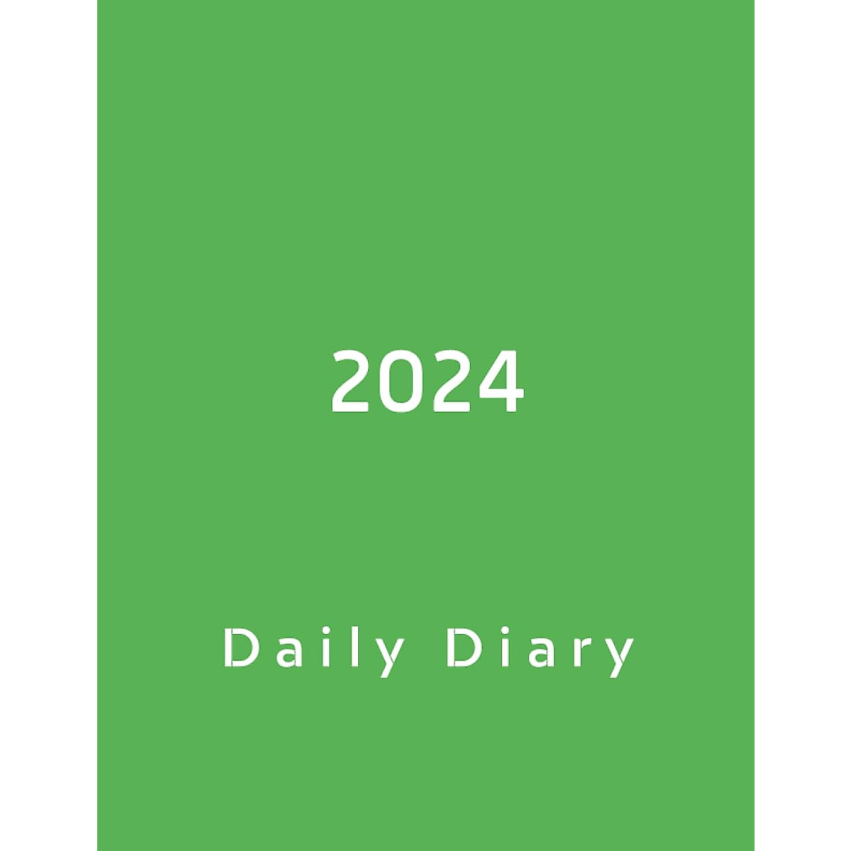 2024 Daily Planner One Page Per Day: 12 Month Organizer, Calendar 12 Months, Jan to Dec 2024, 8.5" x 11", 374 pages