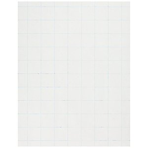 School Smart-85280 Double Sided Graph Paper with in Ruler - 8 1/2 in x 11in - Ream of 500 - White