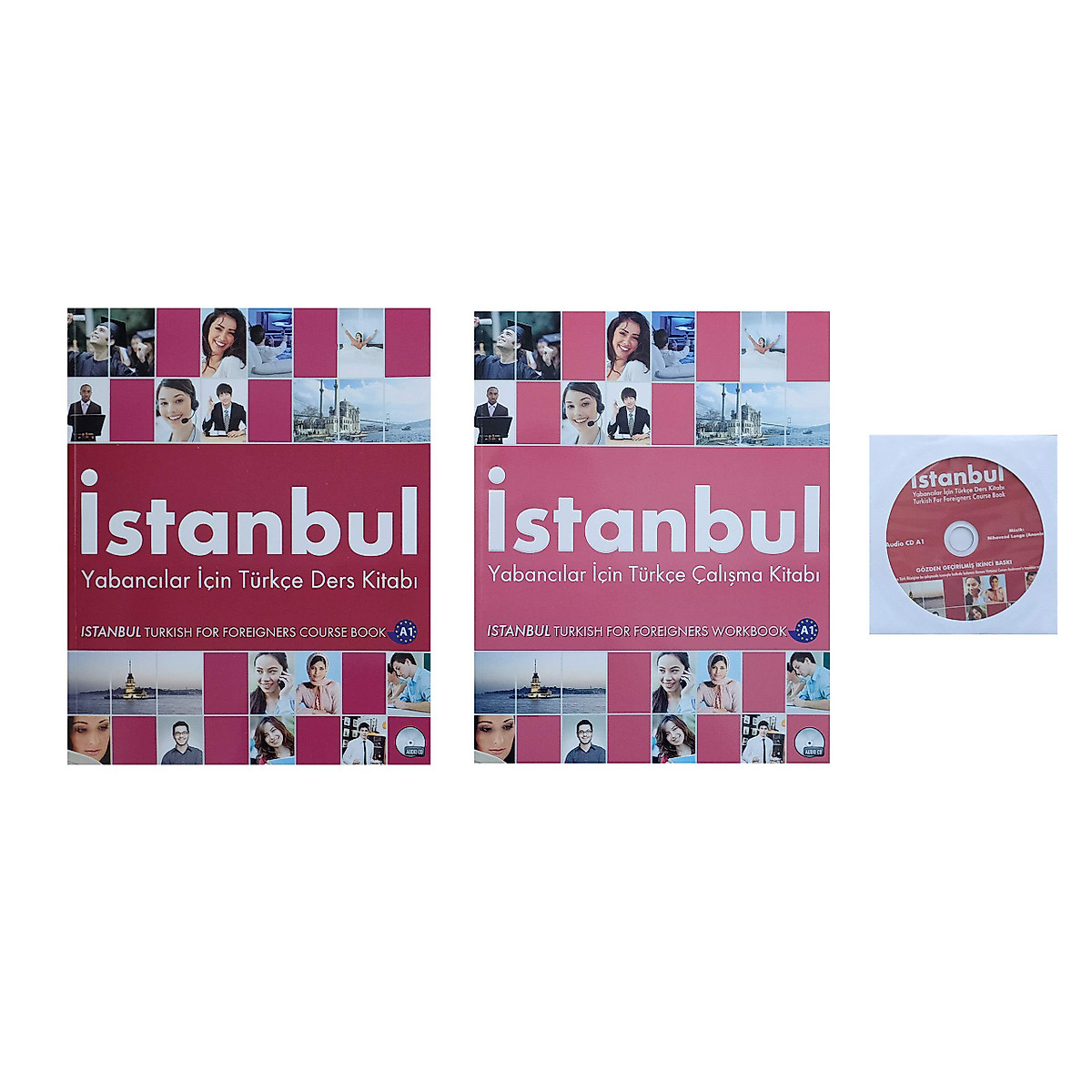Istanbul A1 Turkish Language Course Book Set Beginner Level with Workbook