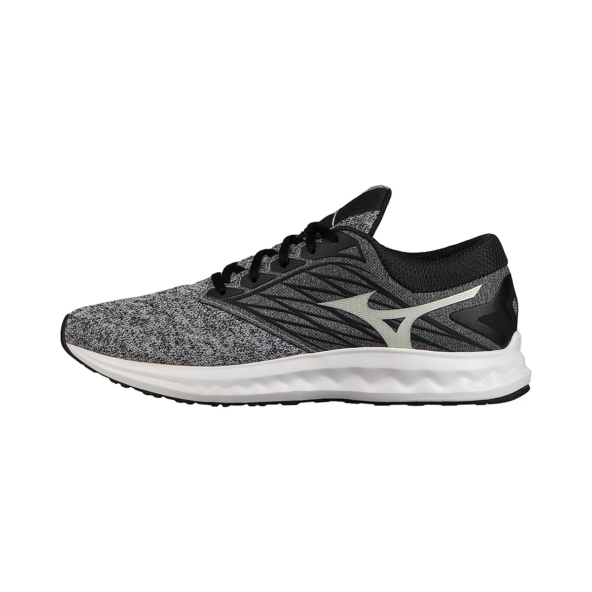 Mizuno Wave Polaris Mens Running Shoe Heathered Grey 8 1/2