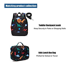 JinBeryl 15 Inch Toddler Backpack Boys, Kids Backpack for Preschool or Kindergarten, Cartoon Truck Black