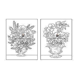 Winter Florals Coloring Book: An Adult Coloring Book Featuring Winter Floral Arrangements, Beautiful Holiday Bouquets and Exquisite Christmas Flowers