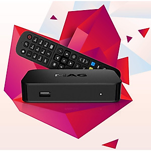 MAG 420w1 4K and HEVC Support, 512 MB RAM, 512 MB NAND, USB × 2 pcs. (3.0, 2.0), Built-in Wi-Fi, Linux OS, HDMI and RCA outputs