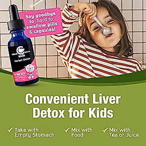 Cedar Bear - Herbal Detox for Kids - Luv Your Guts! a Liquid Herbal Supplement 1 fl oz / 30 ml