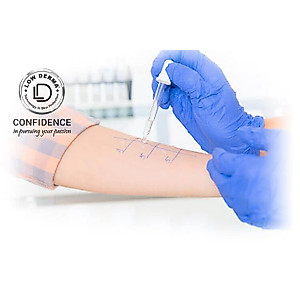 TRICARE MEDICAL Disposable Nitrile Exam Gloves, Latex-free, Powder-free, 4.3 Mil, Deep Blue, Box of 100, Medium