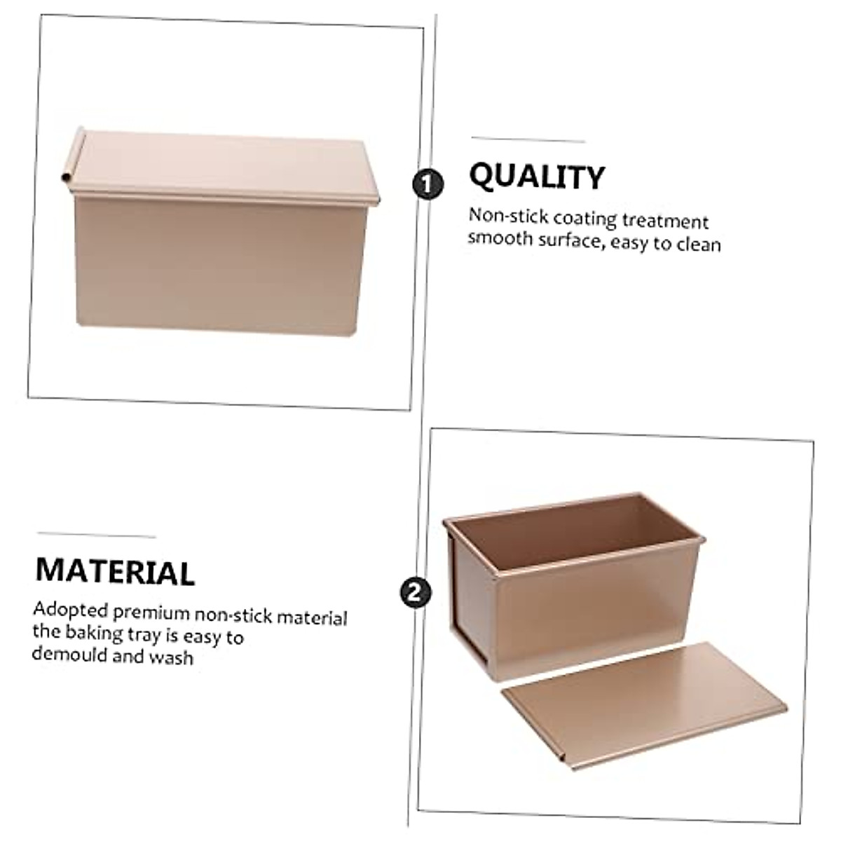 UPKOCH 1pc Toast Box French Toast Silicone Mini Loaf Pan Banana Bread Pan Loaf with Cover Kitchen Baking Tool Oven Toaster Pan Toast Baking Pan Bakeware Supply Bakery Supply Bakeware Tray