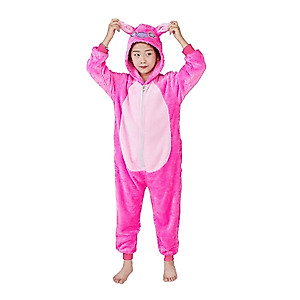 xinhauli Unisex Kids Onesie, Flannel Cosplay Animal Costume Halloween Onesie Pajamas Home Clothing