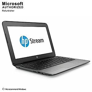 HP Stream 11 Pro G2 Laptop Computer 11.6 LED Display PC, Intel Dual-Core Processor, 4GB DDR3 RAM, 64GB eMMC, HD Webcam, HDMI, WiFi, Bluetooth, Windows 10 (Renewed)