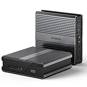 CHUWI RzBox Mini Pc,Windows 11 Mini Computer,16GB RAM 512GB SSD,AMD Ryzen 7 5800H Processor, Vega 8 Graphics, Dual Gigabit RJ45 LAN, WiFi 6, BT5.2, 4K@60Hz Output,USB-C,Support Triple Screen Display