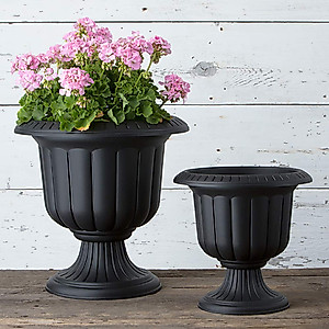 Novelty 38198.03 Classic Urn Planter, Black, 19 Inch