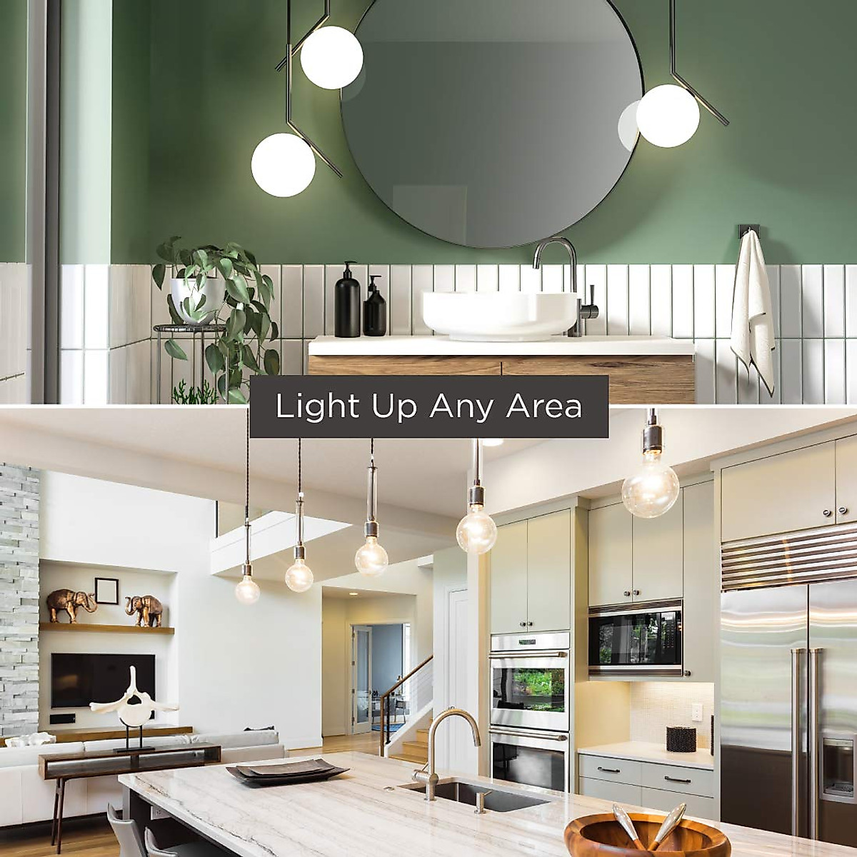 GoodBulb 1OO Watt G40 Globe Light Bulbs | Frosted Finish Medium E26 Base 2700K Warm White Light | Dimmable 1OOW 1300 Lumens | Ideal Vanity Light Bulbs | Pack of 10 Bulbs