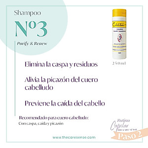 Chihtsai No.3 Shampoo for Hair Loss (8.3oz/250ml) - Eliminate dandruff & flakes, Smooths itchy scalp