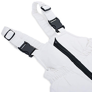 SANMIO Baby Boys Girls Two Piece Snowsuit, Toddler Winter Hooded Puffer Down Jacket Coat with Ski Bib