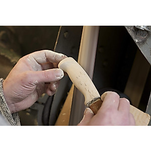 HELLE Knives - Steinbit - Fixed Blade - Fishing Knife - Birch Wood Handle - 12C27 Stainless Steel - Made in Norway