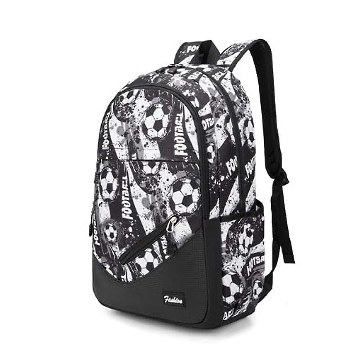 ETAISHOW Football-Print Backpack for Boys Elementary Middle School Soccer Backpack for Kids School Bag for Teens