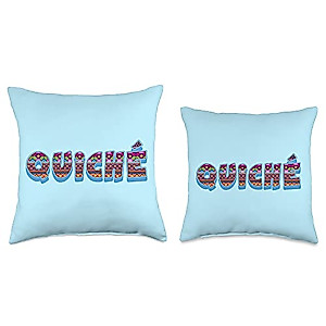 Orgullosamente de Guatemala Quiché. Colorful Guatemalan Pattern Throw Pillow, 16x16, Multicolor