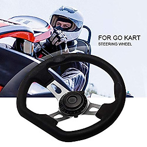 Off-Road Kart Steering Wheel 270mm 3 Spokes Vehicle PU Foam Interior Steering Wheel For Go Kart