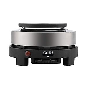 Mini Hot Plate, 500W Circular Small Electric Hot Plate, 110V Stove Electric Portable Stove Kitchen Cooktop Electric Heater, 5.3Inch