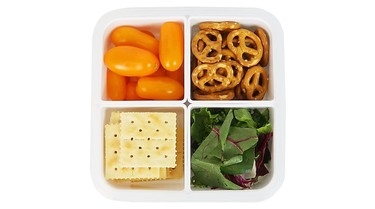 carrotez Food Storage Containers, 4 Compartment Portion Control ...