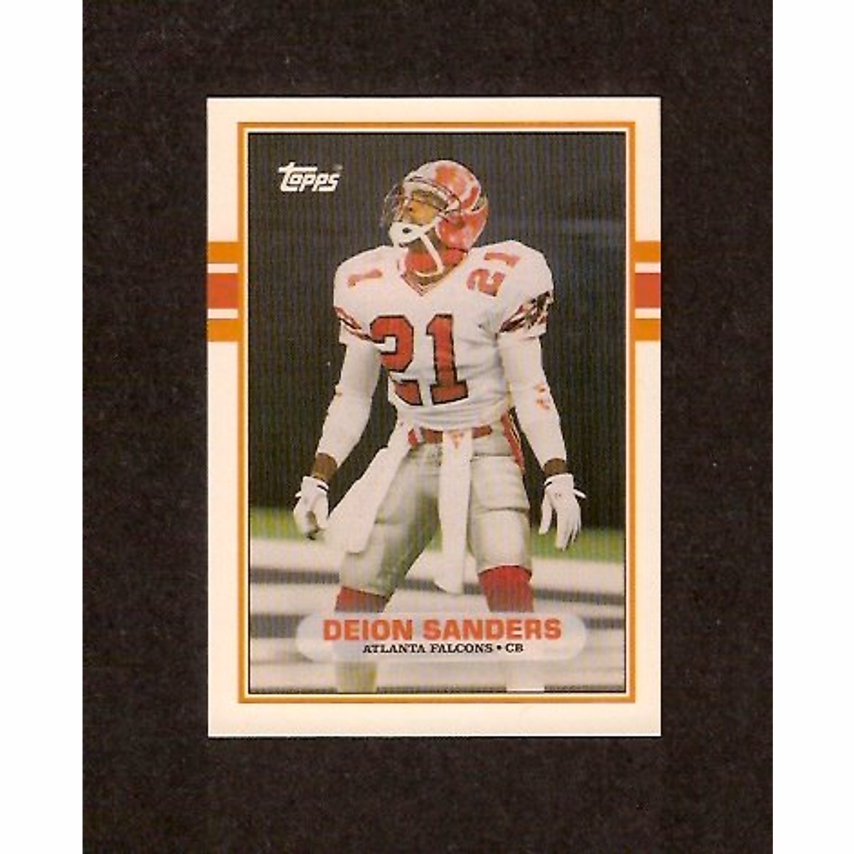 Topps Deion Sanders 1989 Traded Football Rookie Card (Atlanta Falcons)