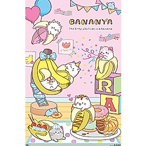 Trends International Bananya - Party Wall Poster, 22.375" x 34", Unframed Version