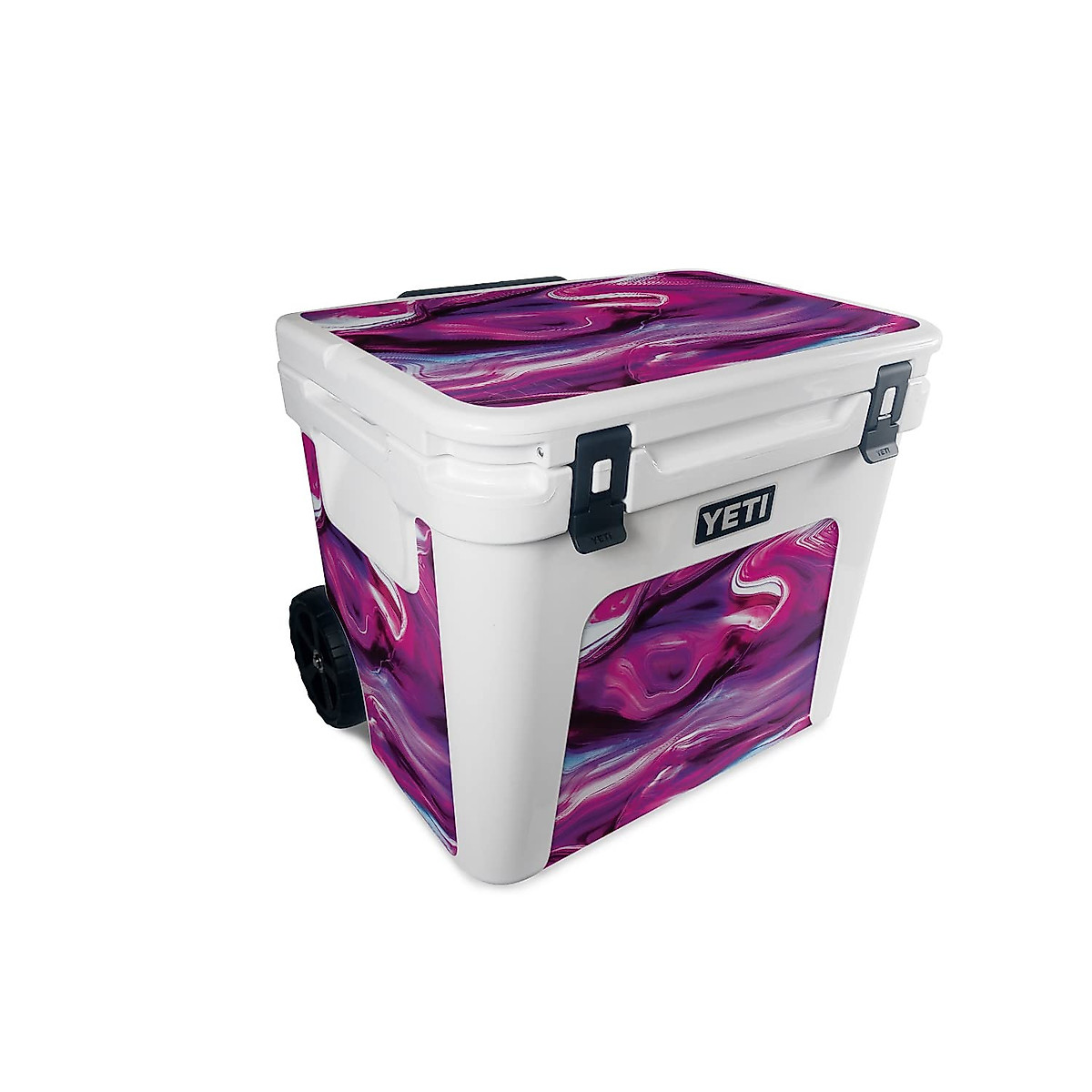 MightySkins Skin Compatible with Yeti Roadie 60 Wheeled Cooler - Pink Melt | Protective, Durable, and Unique Vinyl Decal wrap Cover | Easy to Apply, Remove, and Change Styles | Made in The USA