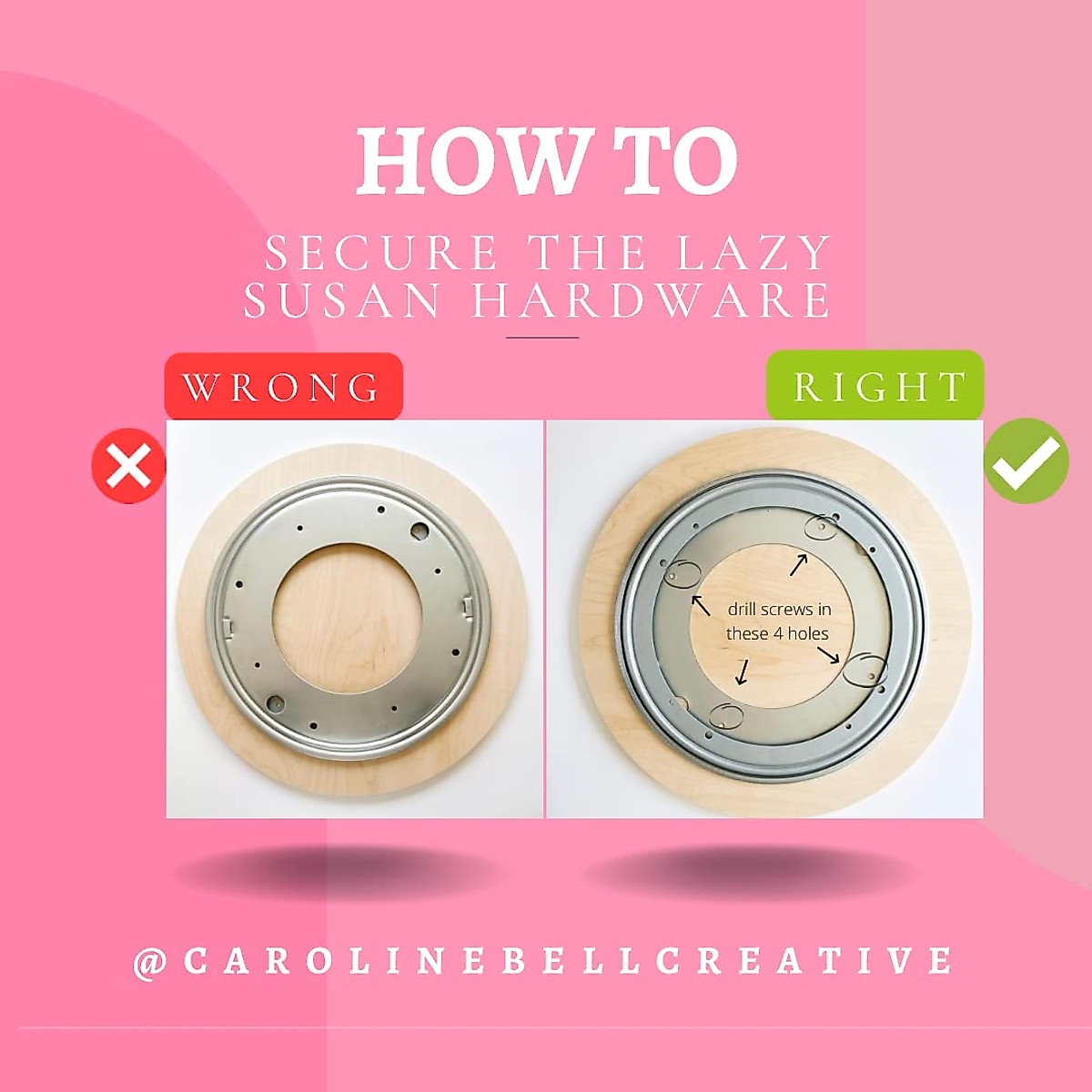 Lazy Susan Hardware, 12 inch, 1,000 lbs. Load Capacity, Pack of 1 Steel Lazy Susan Turntable Ball Bearing, by Woodpeckers