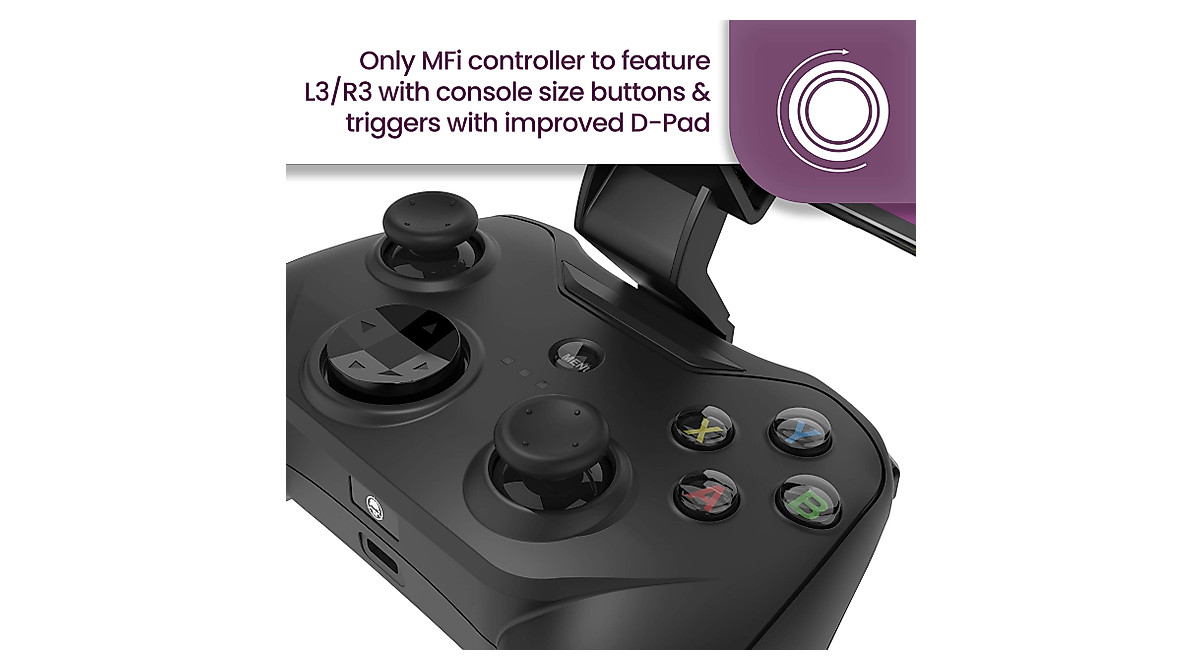 Rotor Riot MFI Certified Gamepad Controller for iPhone - Wired with L3 ...